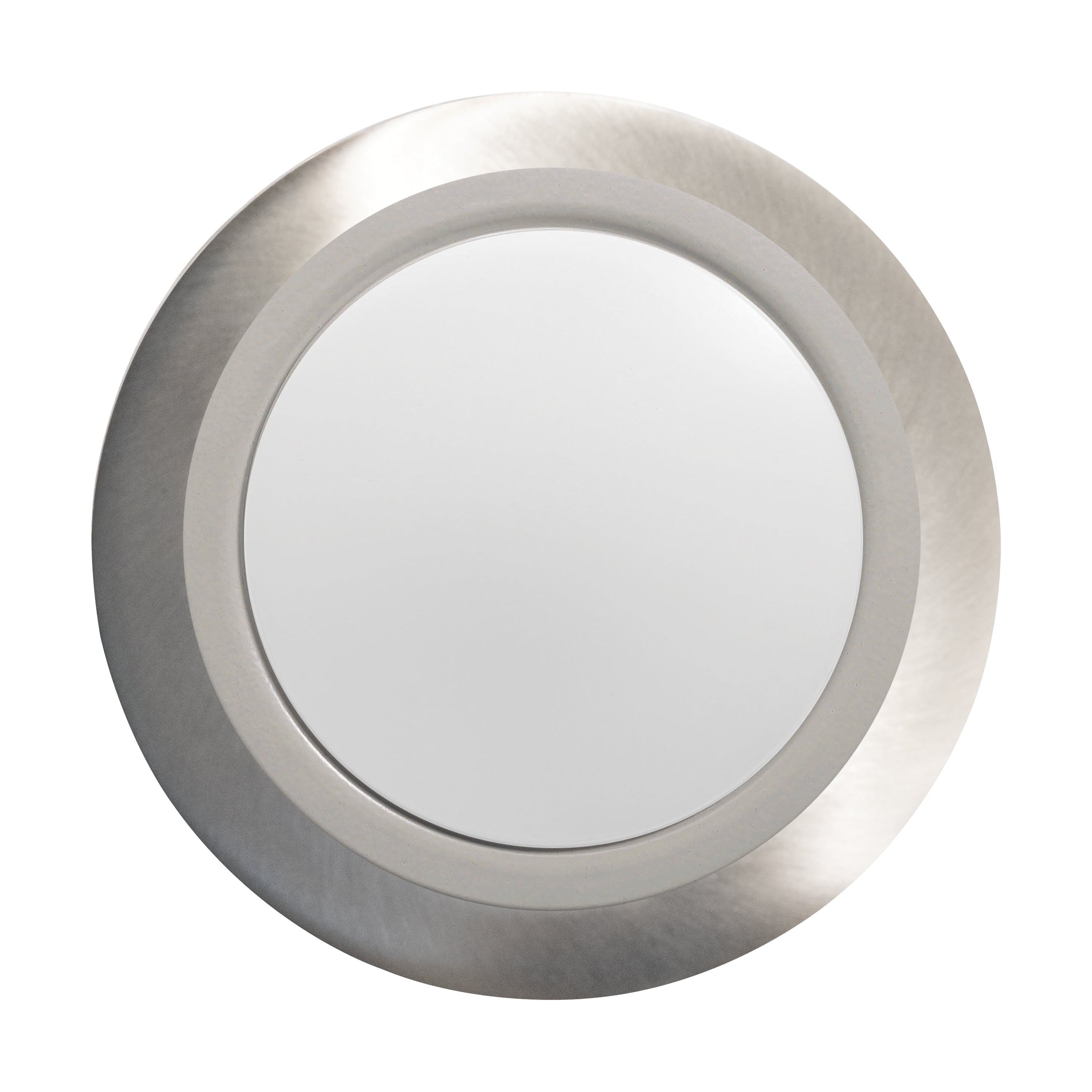 7 in.; LED Flush Mount Fixture; Disk Light; Brushed Nickel Finish; 300 ...